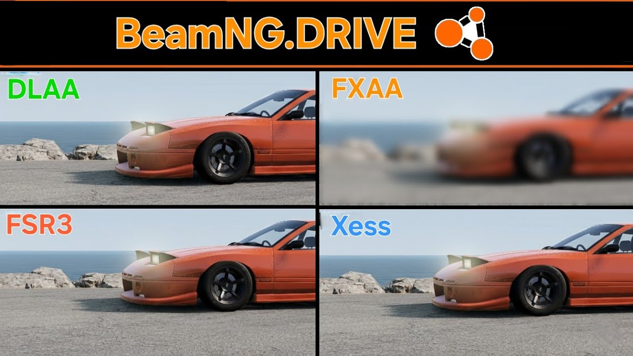 Fix BeamNG's bad graphics  (Fix - Shimmering) Add DLAA, FSR3+4, and Xess to beamNG.