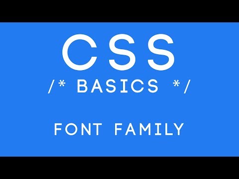 Learn CSS Basics Tutorial 10 Font Family - Mind Luster