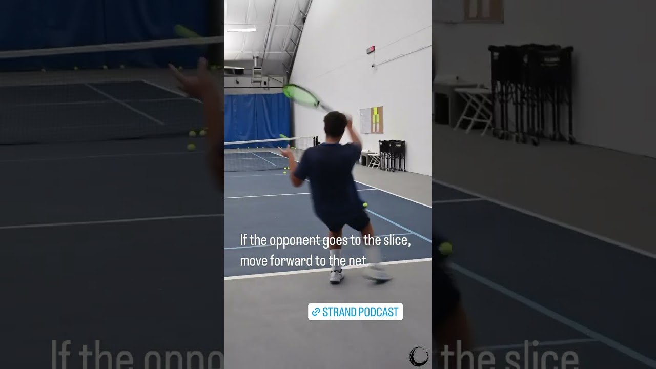AS SOON AS THE OPPONENT GOES TO THE SLICE, YOU SHOULD MOVE FORWARD. #tips #tennis #tennisadvice