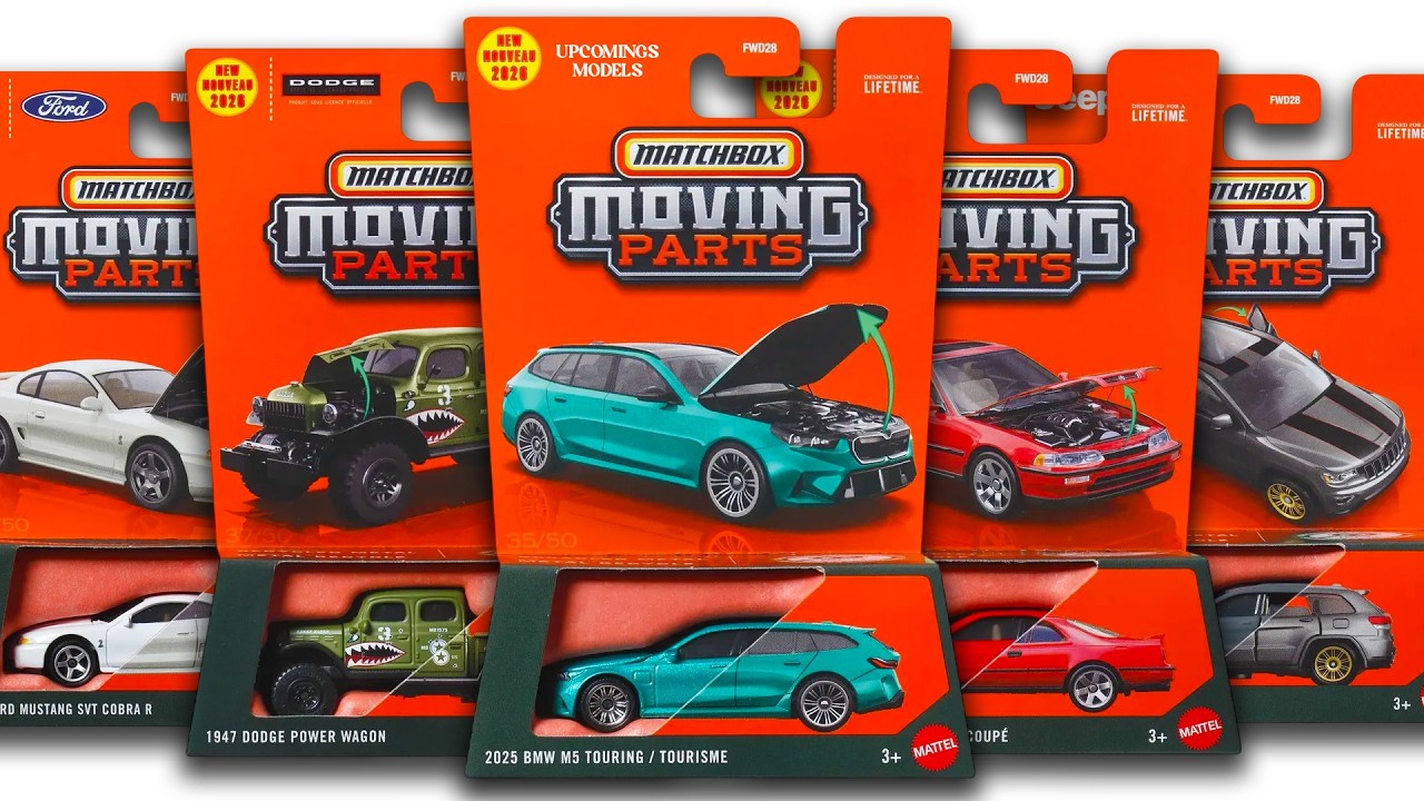 Showcase - Matchbox 2026 New Moving Parts Models, BMW M5 Touring, Dodge Power Wagon & Many More.