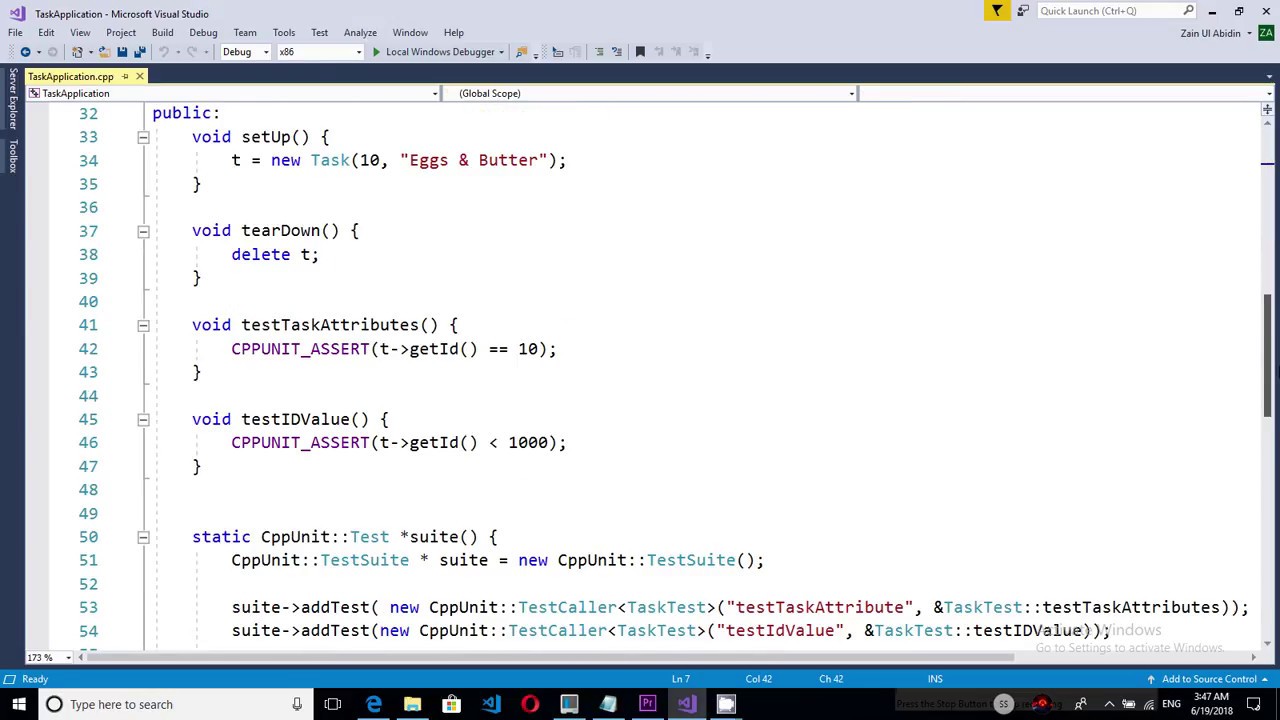 How to setup CppUnit with Visual Studio (Community)