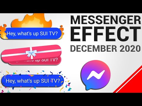 How to use effects in Facebook Messenger - (confetti effect, fire effect, and gift effect)