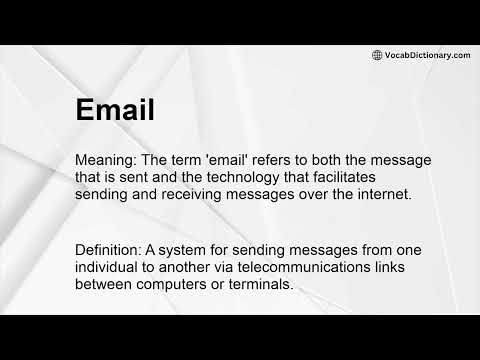 Email Meaning