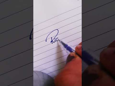 richa name signature... #shortsfeed #handwriting #signature #viralvideo