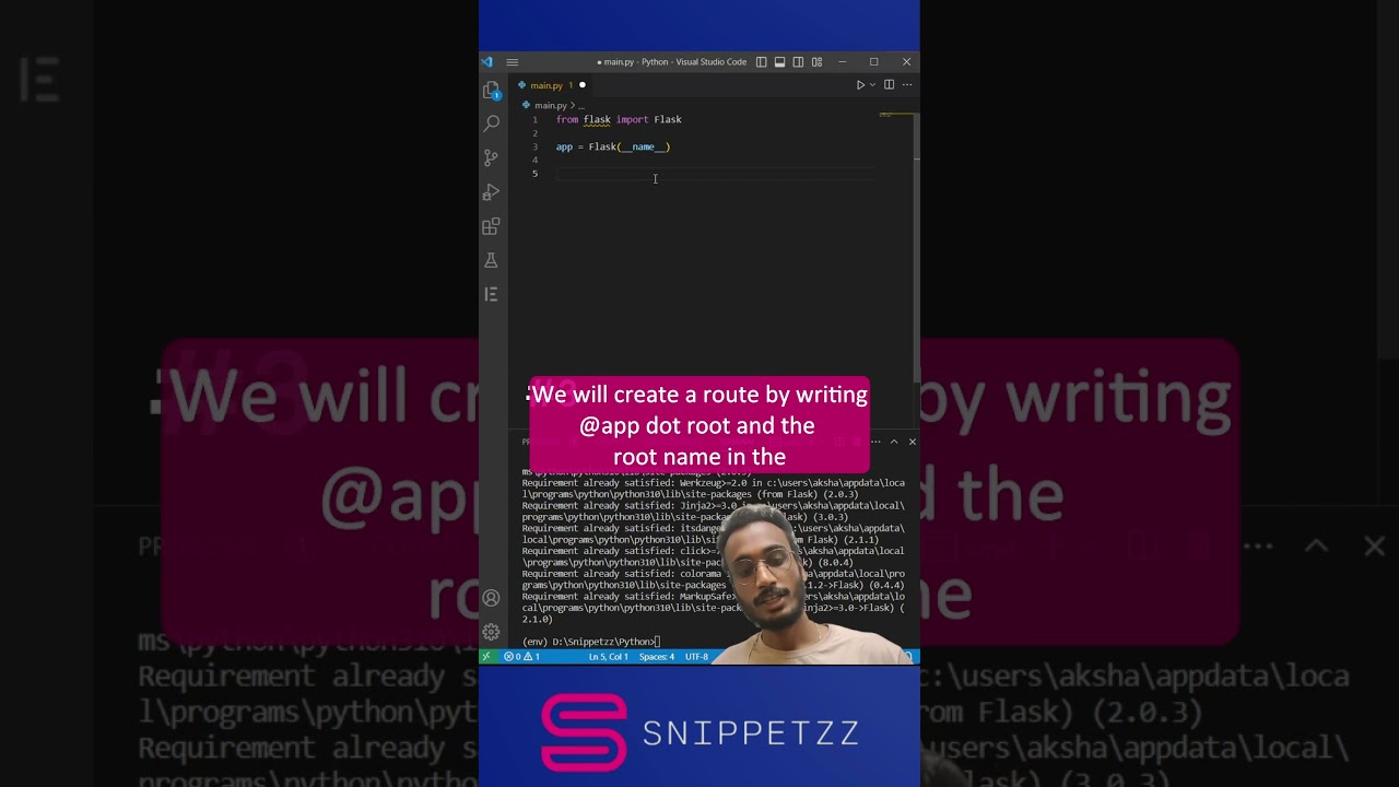 Create a Python Flask App in 1 Minute: Quick and Easy Tutorial! 🐍🔥 | Friendly Guide