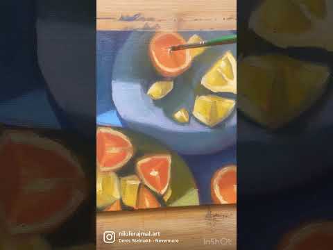 Painting a Carol marine reference for #foodpaintchallenge .