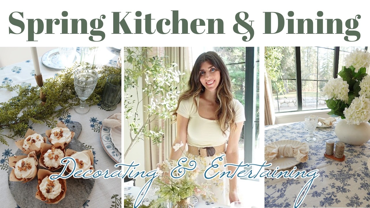 Spring Kitchen Decorating That Looks Designer / Budget Spring Entertaining Ideas