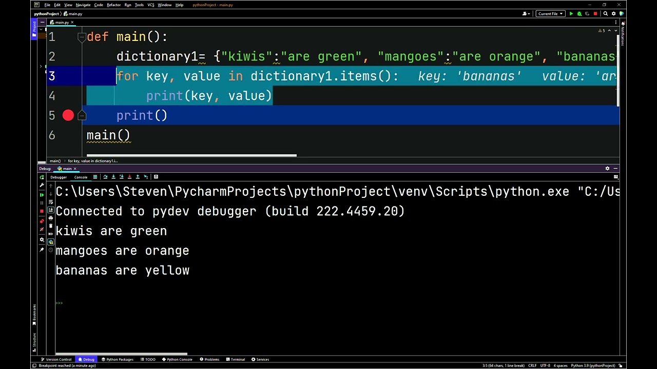 Python Dictionary Methods - popitem values - Dictionaries Part 8