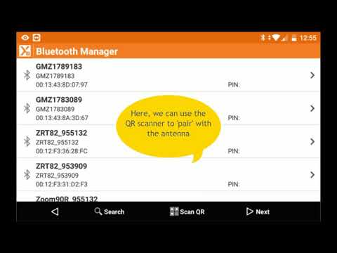 How to - Connectivity. Using the QR scanner function in X-PAD Software with GeoMax Instrumentation