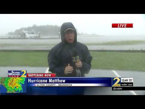 Heavy rain wind hits Brunswick