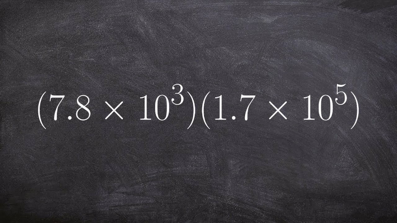 Multiplying two numbers in scientific notation