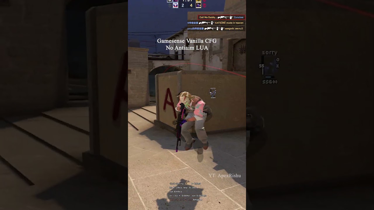 Gamsense Vanilla CFG No AntiAim LUA #gamesense #hvh #csgo #csgohvh
