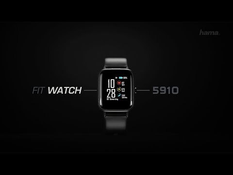 "Fit Watch 5910" Smartwatch, GPS, Waterproof, Heart Rate, Calories, blk ...