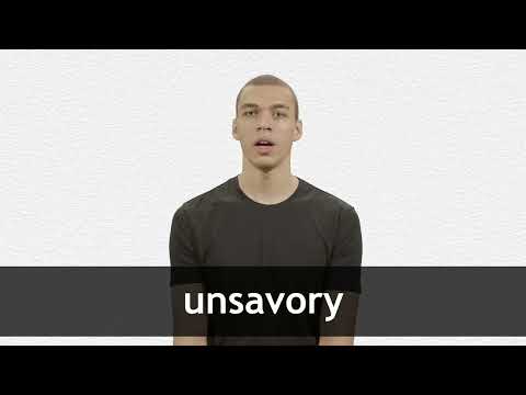UNSAVORY definition in American English | Collins English Dictionary