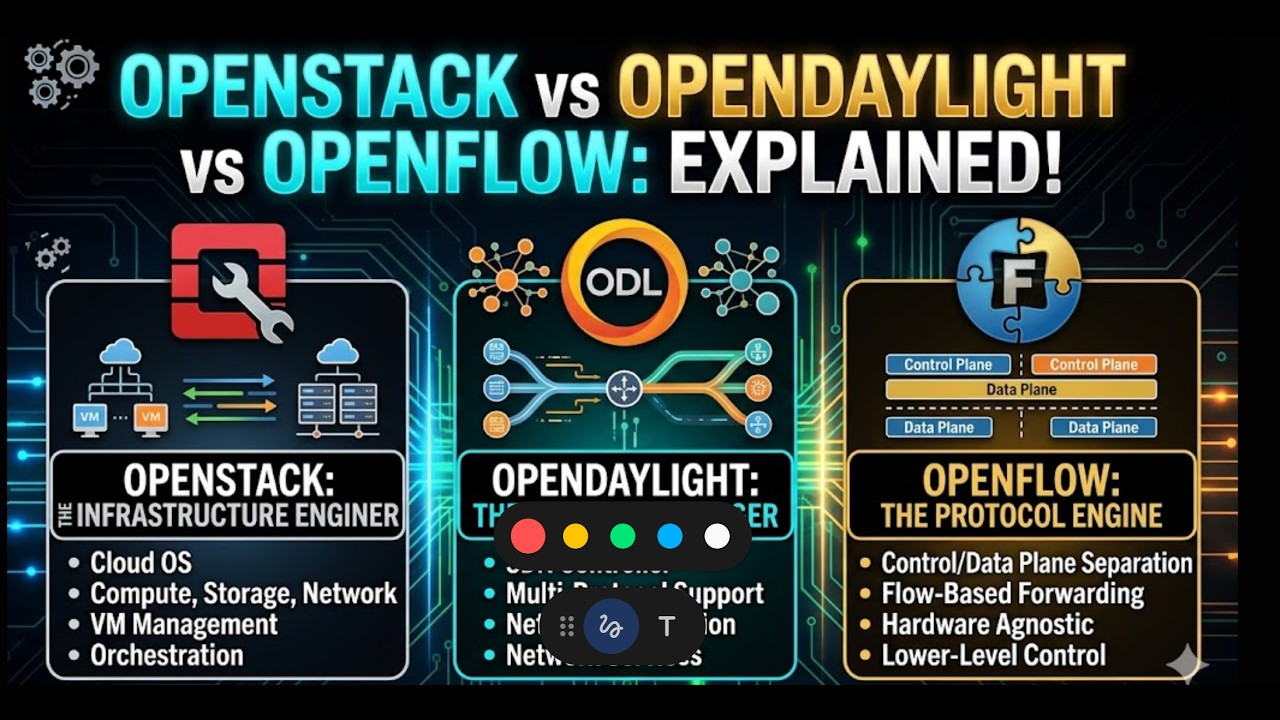 OpenStack vs OpenDaylight vs OpenFlow Explained
