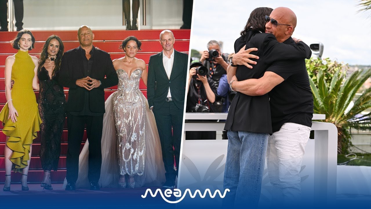 Meadow, la figlia del compianto Paul Walker, si scambia un dolce abbraccio con il padrino Vin Die...