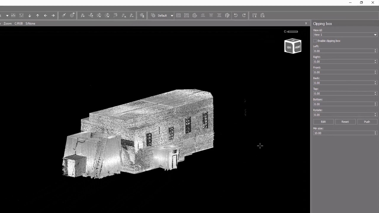 Functionality of clipping box - Limon Point Cloud Software