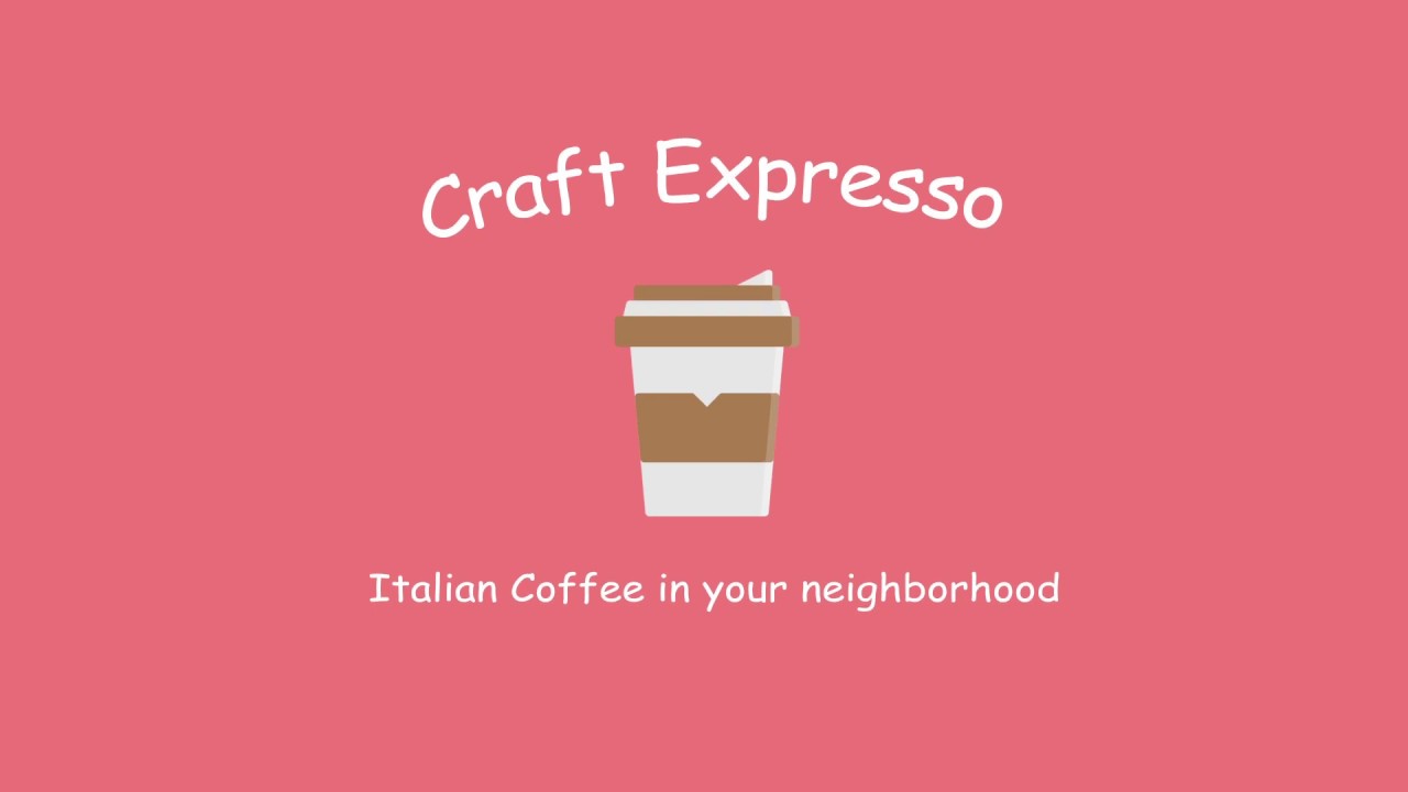 Skillshare Class Project - Craft Espresso