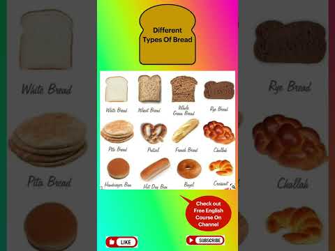 Types Of Bread In English| Learn Fluent English