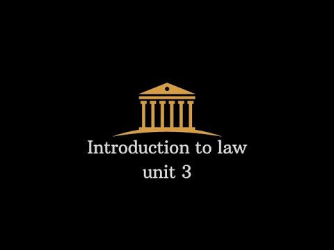 ILW1501: Unit 3: The story of our law