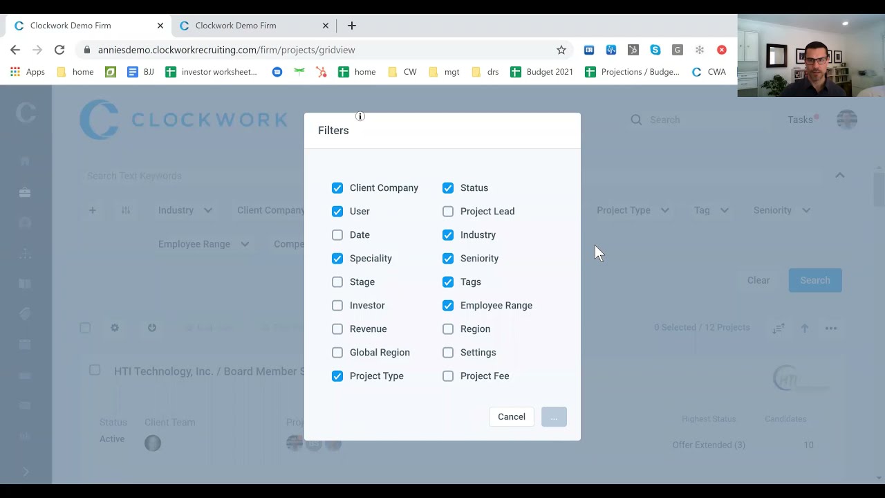 Using the New Clockwork Project View