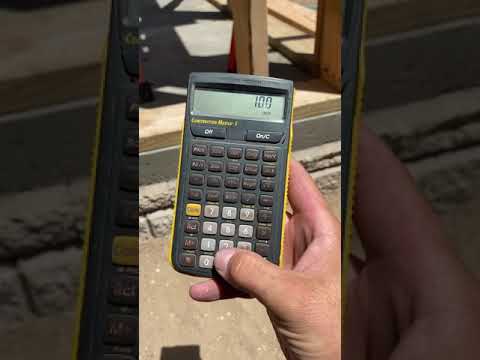 Rake Wall Studs on Calculator, Rise / Run? #shorts