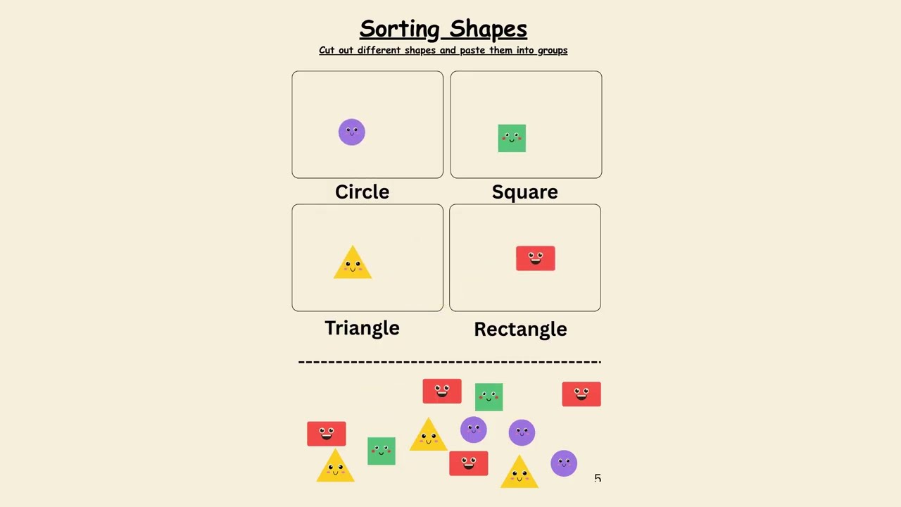 Shapes and Geometry Preview Printable Workbook