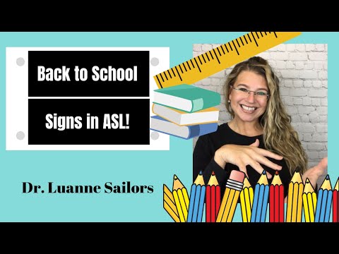Back to School Vocabulary in ASL + Sign Language | Sign With Me! // SIGN TRIBE ACADEMY