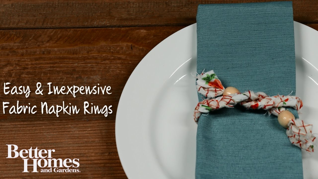 Easy & Inexpensive Fabric Napkin Rings