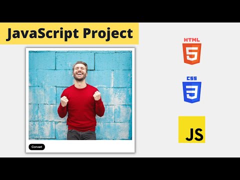 Color Image to Black and White Image Converter | JavaScript Project Tutorial For Beginners