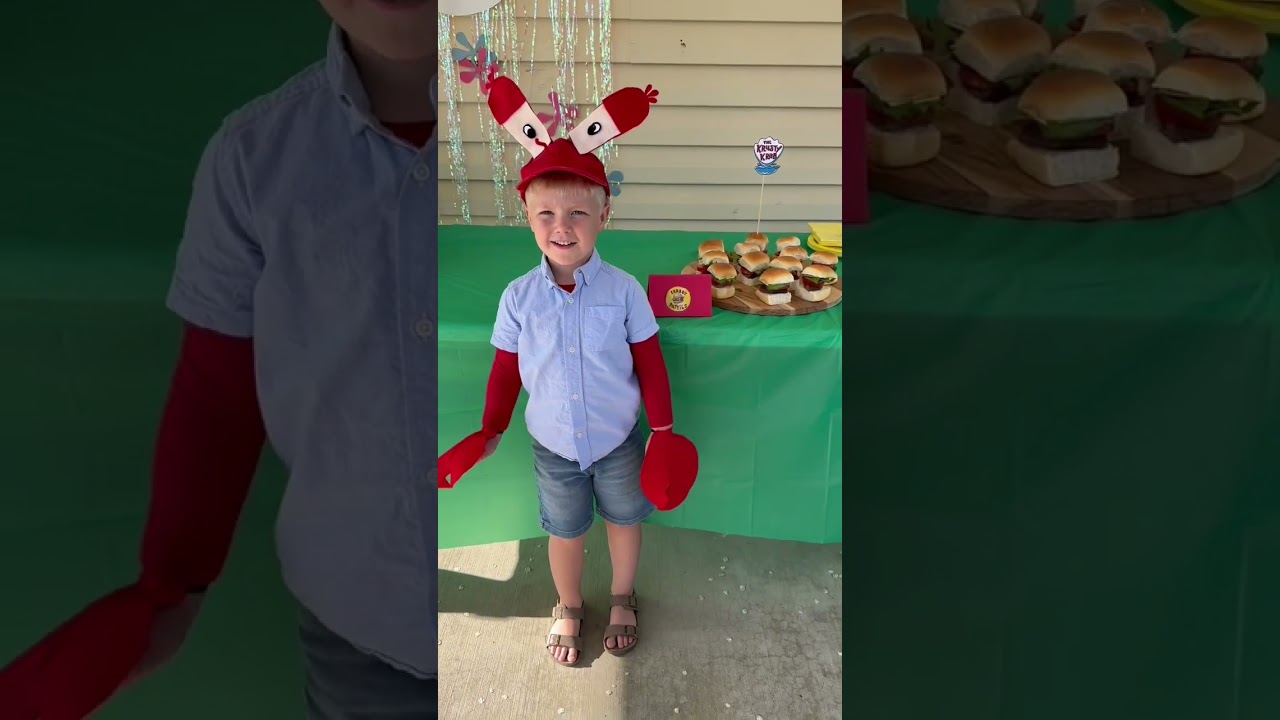 SpongeBob SquarePants Themed Costume Birthday Party