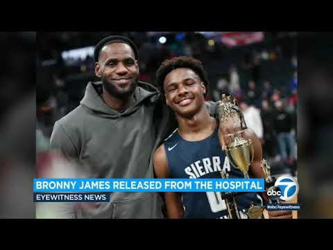 Bronny James released from hospital following cardiac arrest