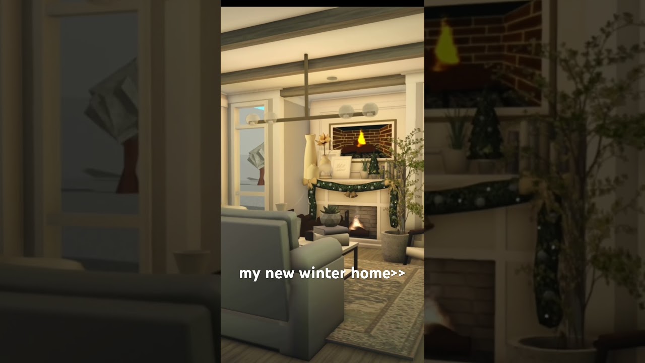 Bloxburg Winter Family Home House Build/Idea ❄️☃️ #bloxburghousebuild #roblox #bloxburg