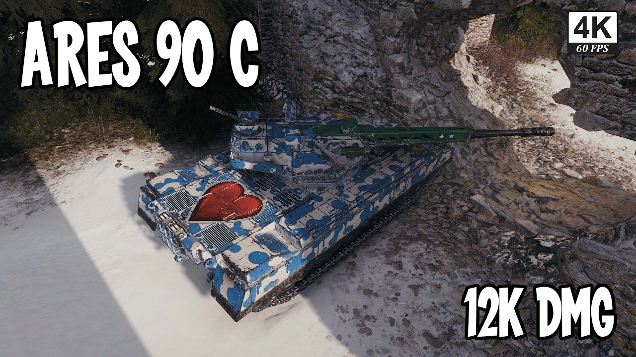 World Of Tanks Ares 90 C   1HP (12k Damage) WOT