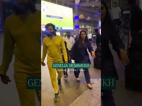 Genelia serving effortless charm in Tara C Tara as she jets off in style with her fam!