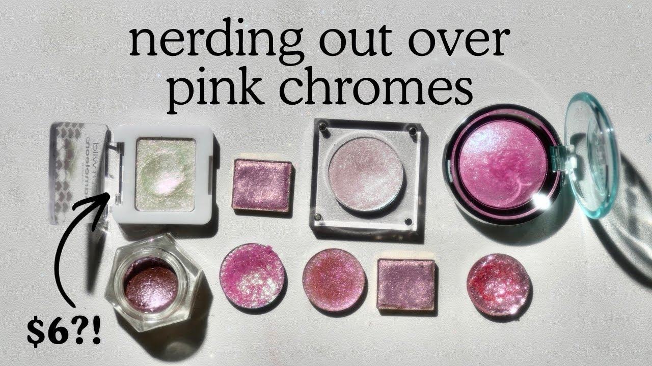 Nerding out over pink chromes🌸