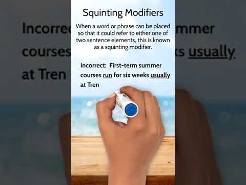 Summer Skills School: Misplaced, Squinting, & Dangling