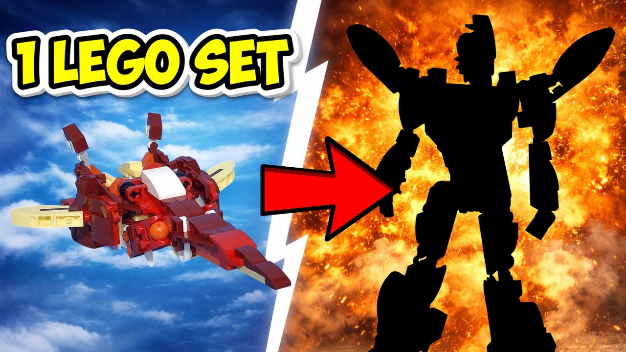 Tutorial: Transformer Space Cruiser built  with one LEGO set  (31379)