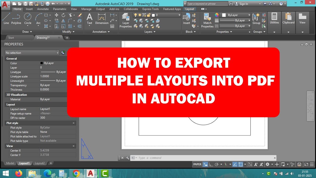 HOW TO EXPORT MULTIPLE LAYOUTS INTO PDF IN AUTOCAD | AUTOCAD TUTORIALS