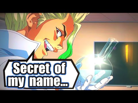 [Dr.Stone] Secret meaning in names in Japanese　#Shorts