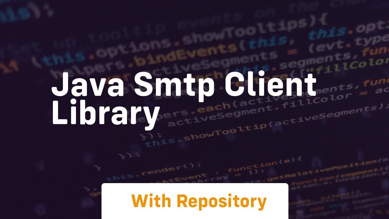 java smtp client library
