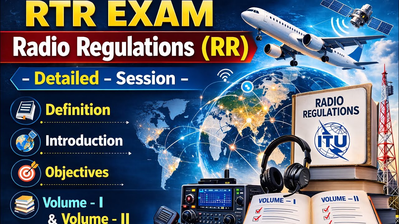 RTR (A) Exam | RR - Radio Regulations | ITC | #rtr #rtrexam #radio 