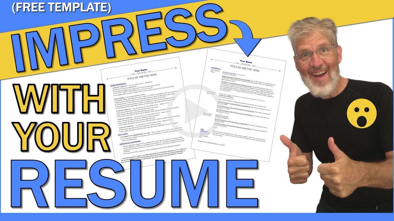 Chronological Resume Sample PDF | HOW TO IMPRESS WITH YOUR RESUME