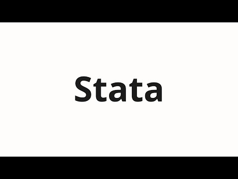 How to pronounce Stata