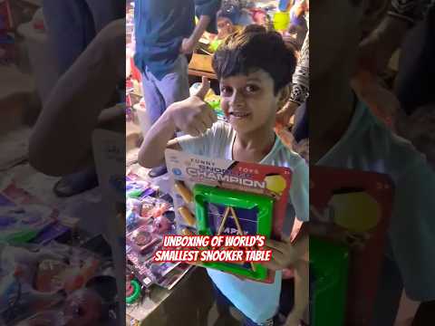 Toy Unboxing - Smallest Snooker Table #littlemanessa #youtubeshorts #toys #unboxing #games #enjoy