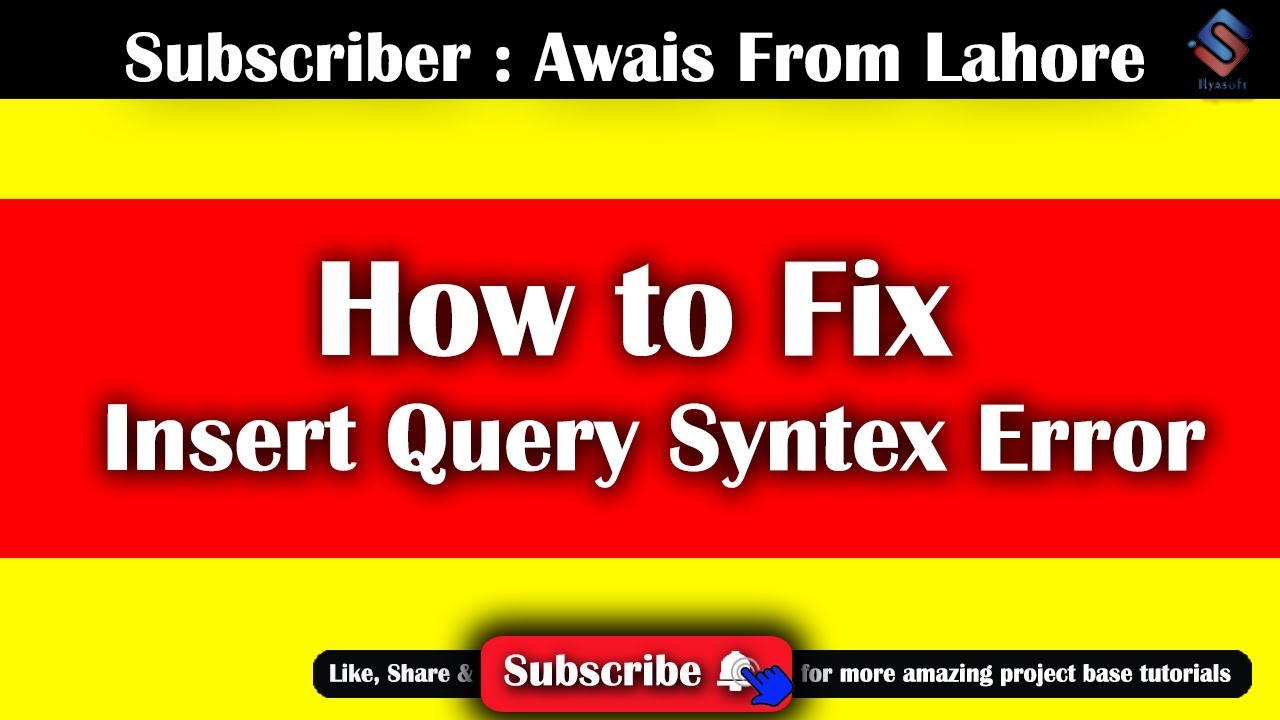 how to solve insert query syntax error in sql server
