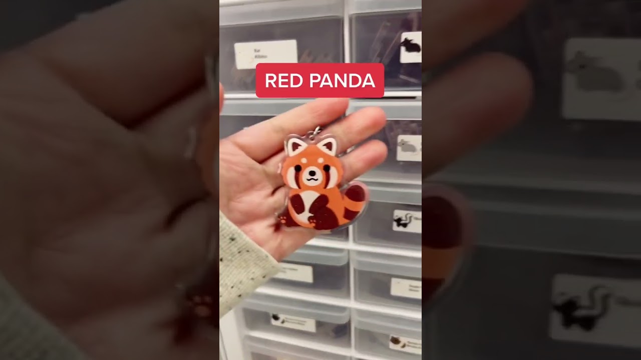 Red Panda keychains ❤️🐼 #redpanda #animallover #animalart #smallbusiness #giftideas #keychain