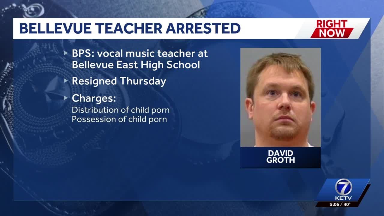 Bellevue public school teacher arrested