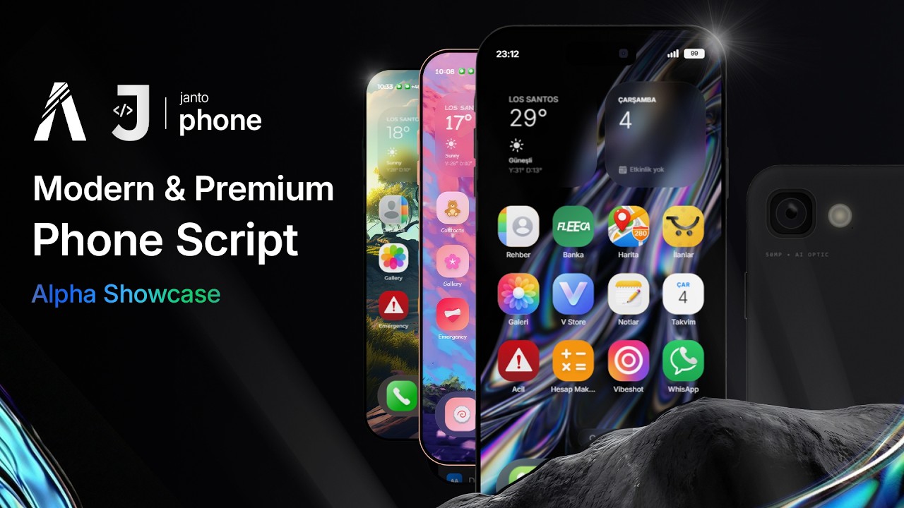 Janto Phone | FiveM Phone Script | Alpha Showcase | Qbox, Qbcore, Esx, Standalone