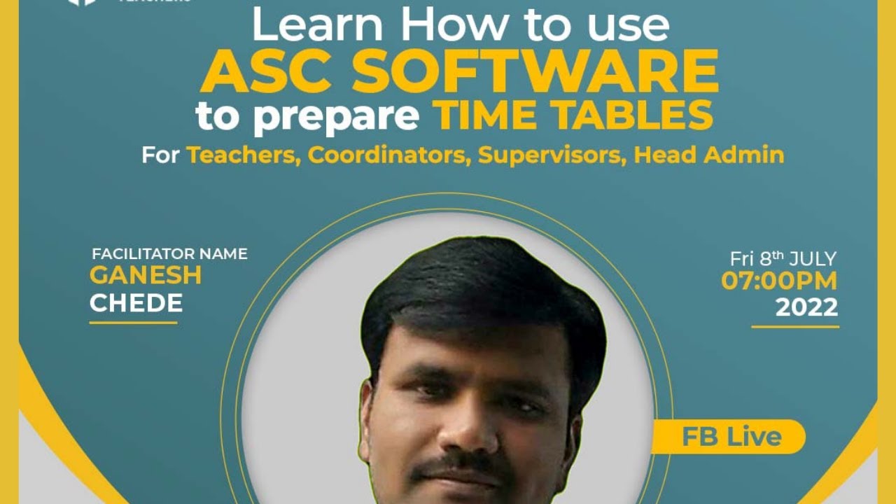 ASC software to create automated Timetables